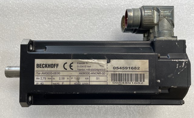 3 Brushless Servomotor Motor Synchronmotor Beckhoff AM3033-0E00 AKM33E ...