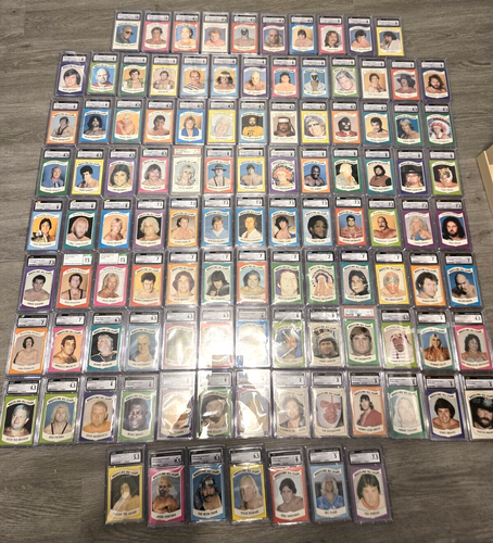 Complete graded 108 card 1982 1983 A B Wrestling All Stars set HIGH ...