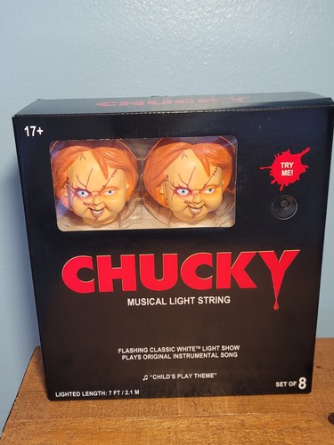 Chucky Horror Movie Halloween Musical String Lights Childs Play Scary ...