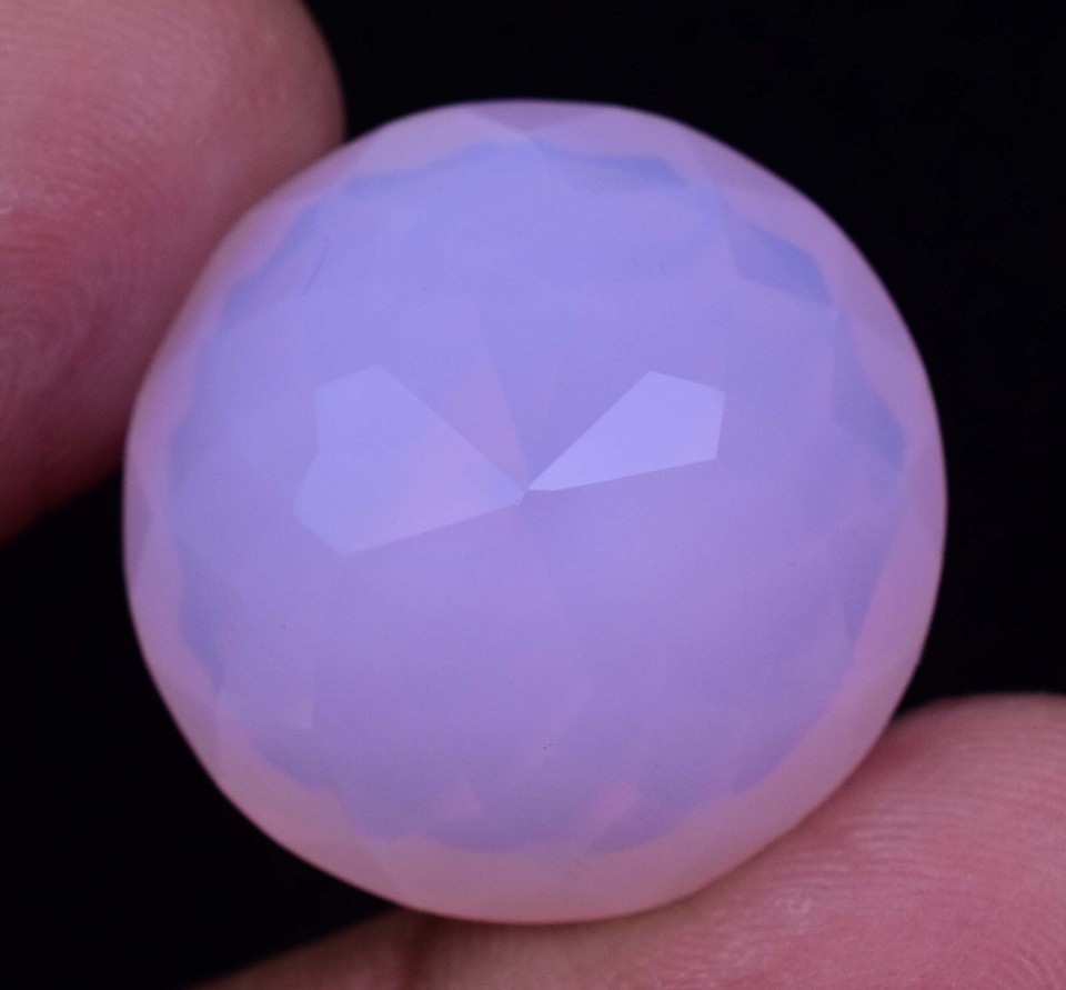 Natural Pink Opal 43.60 Ct Round Welo Untreated Australian Certified ...