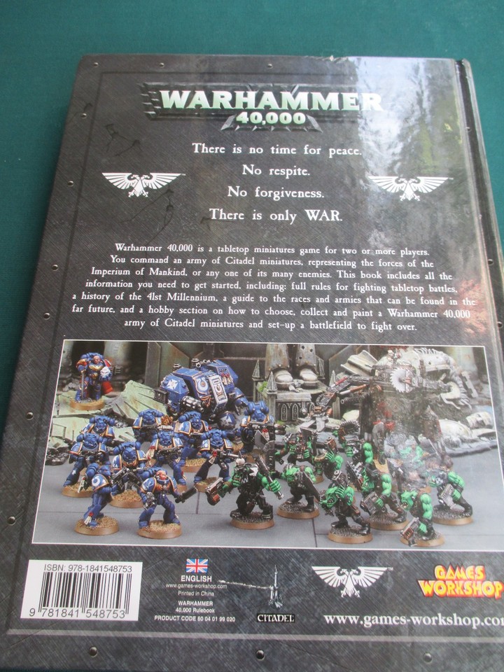 Warhammer 40,000 Rulebook by Games Workshop Hardback Book Hardcopy | eBay