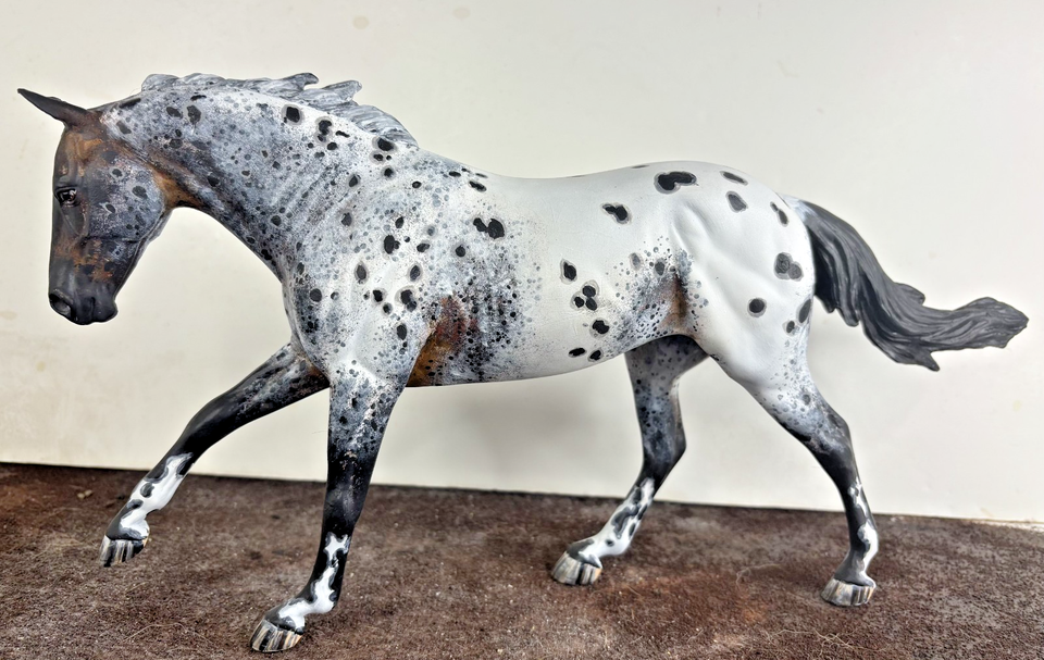 Customized Breyer Traditional "Dundee" Customized to Bay Semi-leopard ...