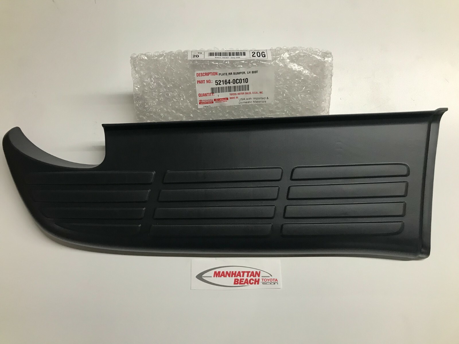 2000-2006 TUNDRA LEFT REAR BUMPER PAD GENUINE TOYOTA 52164-0C010 | eBay