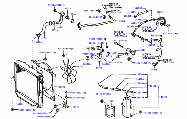 Toyota Genuine Radiator Land Cruiser 70series 8/01-1/07 1640017360 for ...
