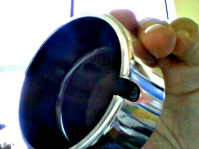 WACA 3" ROUND Mid Century Chrome & Melamine Ash Tray - 1 smoker - 1950 ...