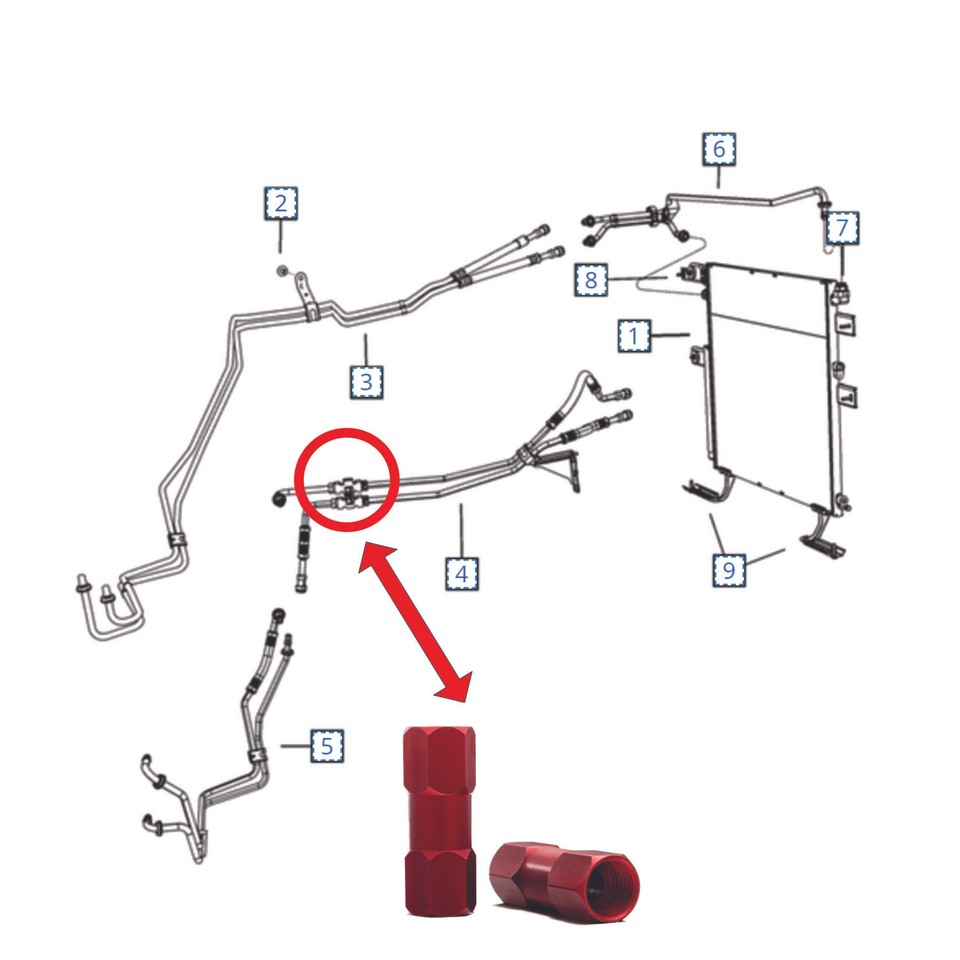 RevMax Transmission Cooler Thermostatic Bypass Upgrade For 6.7L Cummins ...
