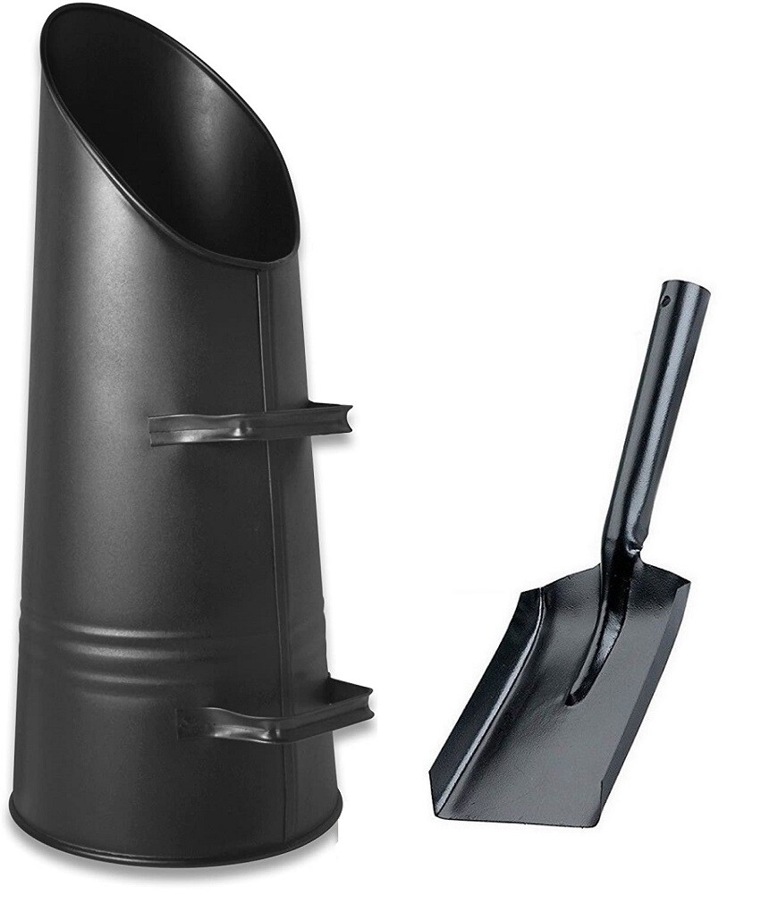 Heavy Duty Anthracite 23" Coal Hod,Bucket Scuttle Black Bronze ...