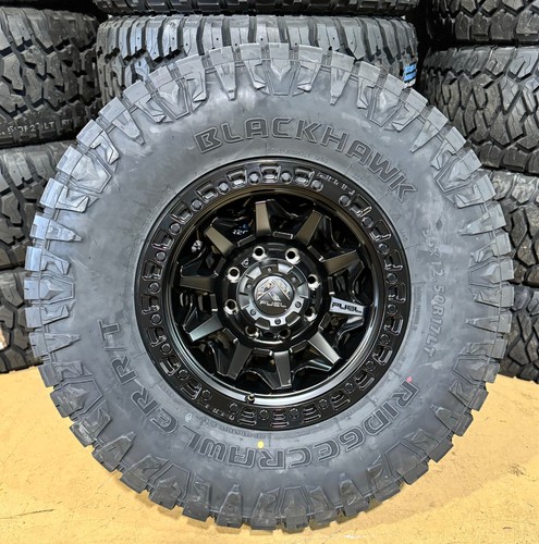 5) 17x9 Fuel D694 Covert Wheels 35" AT RT Tires 5x5 Jeep Wrangler JK JL ...