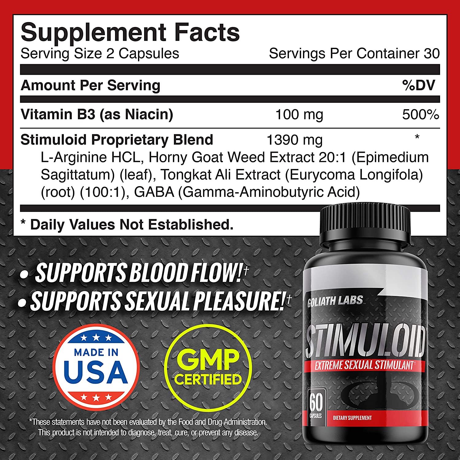 Men's Test Booster and Natural Stamina Enhancing Energy Pills – All ...