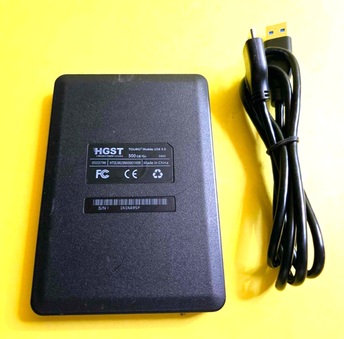 HGST TOURO MOBILE USB 3.0 500 GB/GO EXTERNAL HARD DISK DRIVE HDD ...