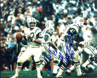 NY Jets Matt Snell & Emerson Boozer BOTH signed (w/ Joe Namath) 8x10 photo INPER | eBay