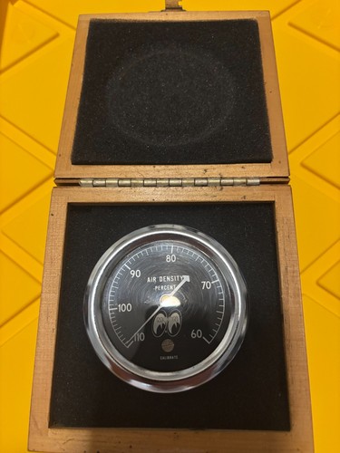 Moon Eyes Drag Racing Air Density Gauge with Original Wooden Box | eBay