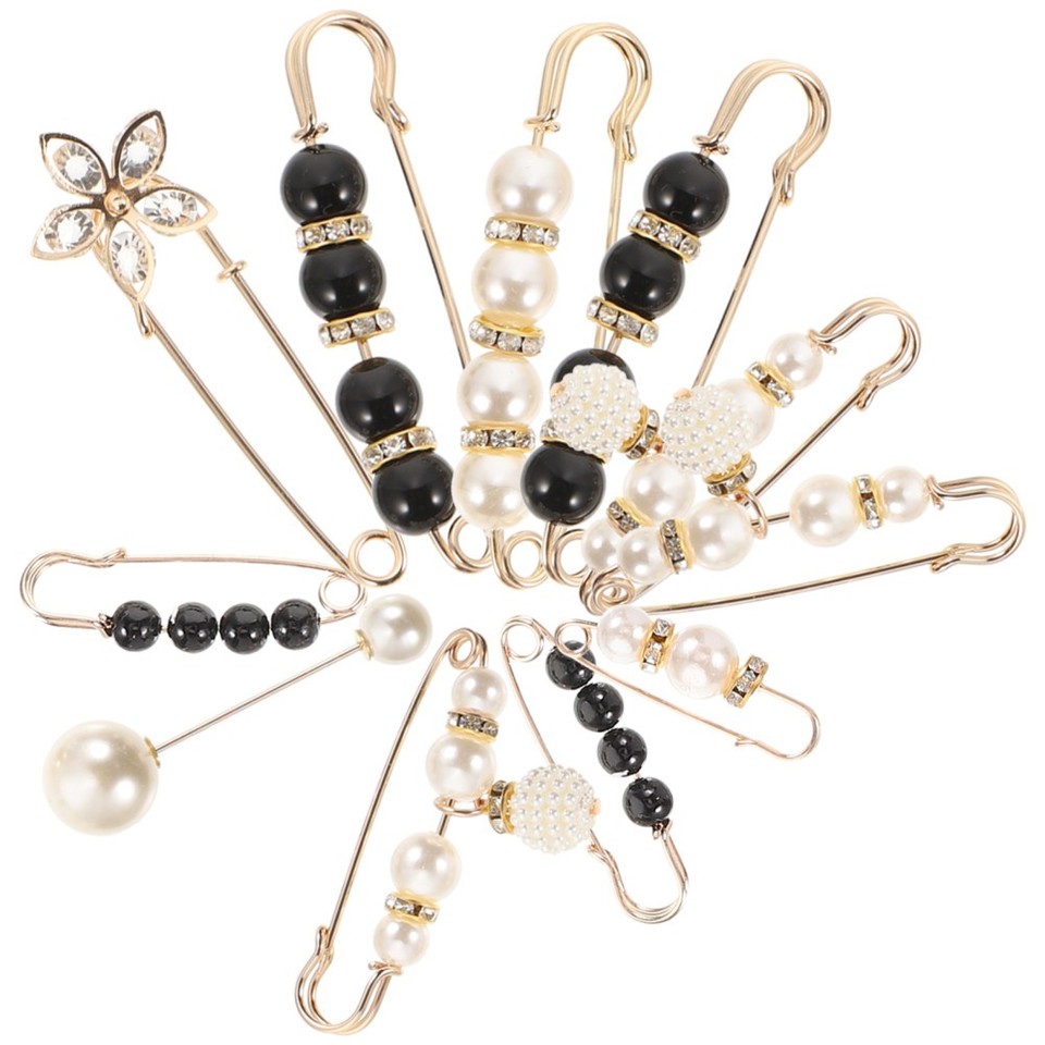 11 Pcs Brooch Pin Set Decorative Pins for Clothing Dress Shawl Brooches ...