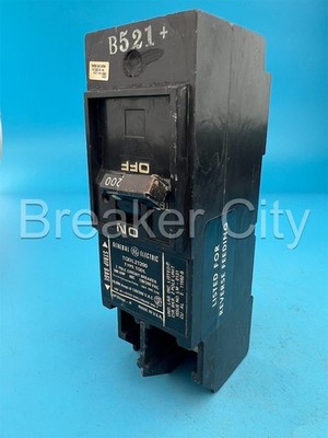 GE TQDL21200 200 Amp 2 Pole Circuit Breaker 240VAC General Electric ...