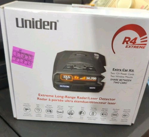 Uniden R4 Extreme Long Range Radar Laser Detector GPS 360 Degree DSP ...