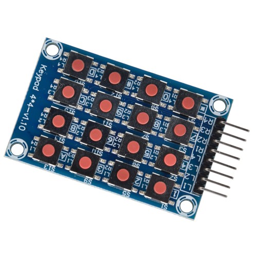 8 Pin 4x4 Array 16 Buttons Keyboard Switch MCU External Expansion ...