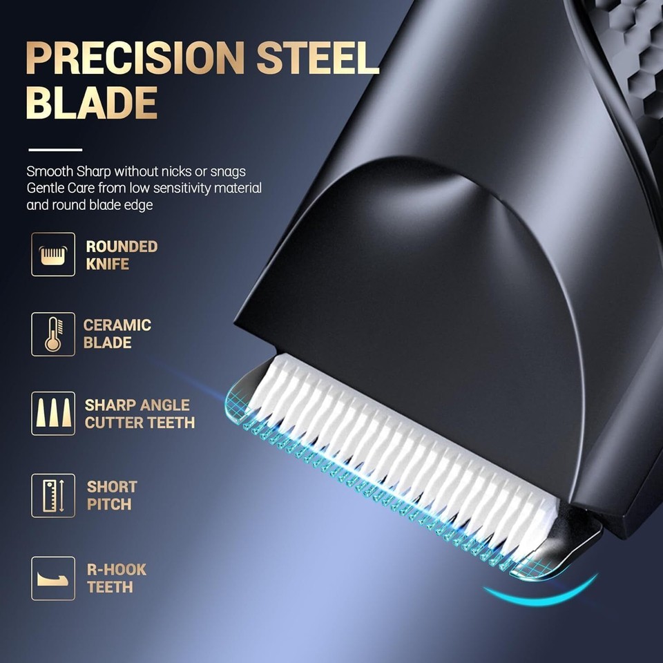 Manscape Groin Hair Trimmer for Men's Electric Ball Trimmer Wet/Dry ...