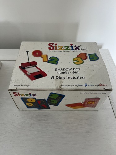 Provo Craft Sizzix Shadow Box Number Set- 9 Dies Included Pre Owned | eBay