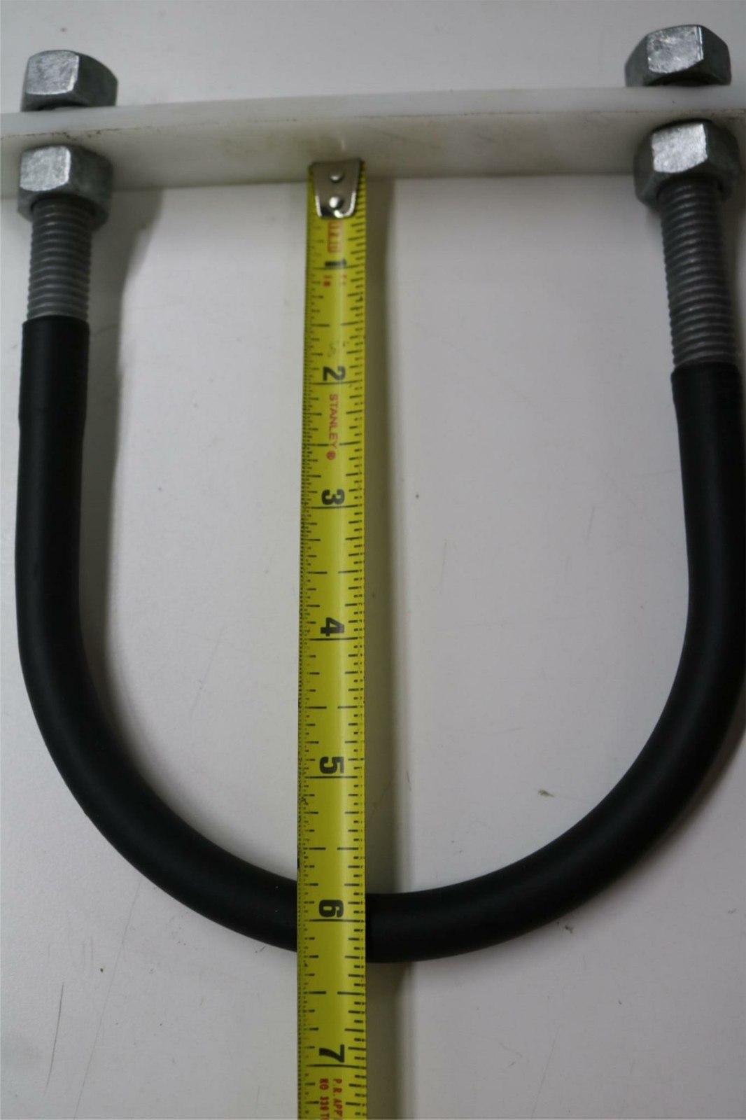 10x Pack Lot 1/2 x 4" U-Bolts Pipe Support Plastic Rubber Coated ...