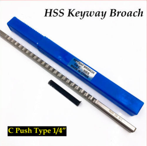 1/4" C Push Type Keyway Broach Inch Size HSS for CNC Tool | eBay