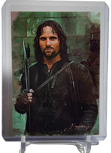 Aragorn LOTR Art Card #2 Limited Edition #19/50 Auto Signed by Edward ...