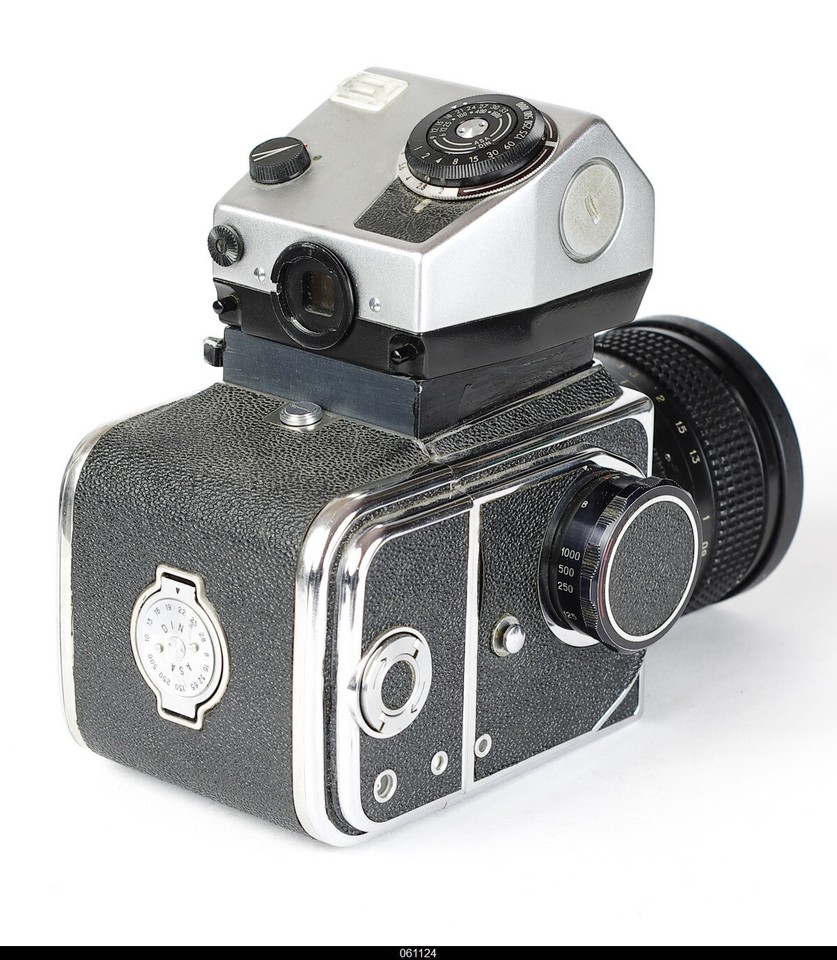 Kiev 80 SLR medium format 6x6 film camera w/ MIR-38V f3.5/65mm Prism ...