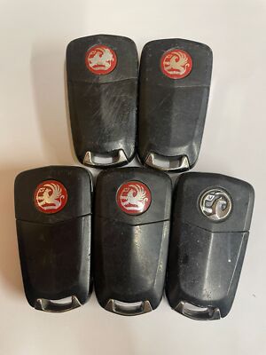 5 X VAUXHALL 2 BUTTON REMOTE FLIP KEY FOB ASTRA H TESTED VALEO 736 743 ...