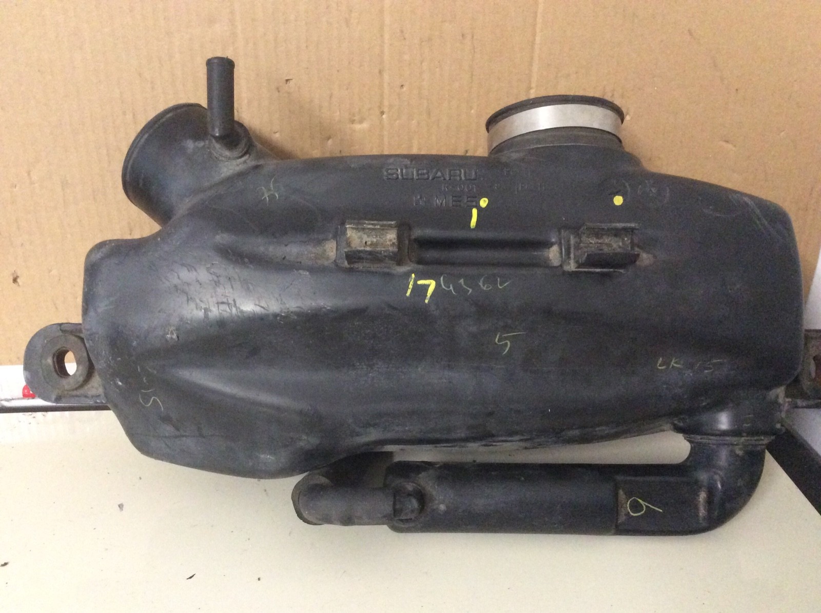 97-99 Subaru Legacy Air Intake Resonator Box Airbox Chamber Hose OEM ...