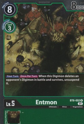 HOLO/FOIL BANDAI DIGIMON CARD ENTMON BT6 052 R | eBay