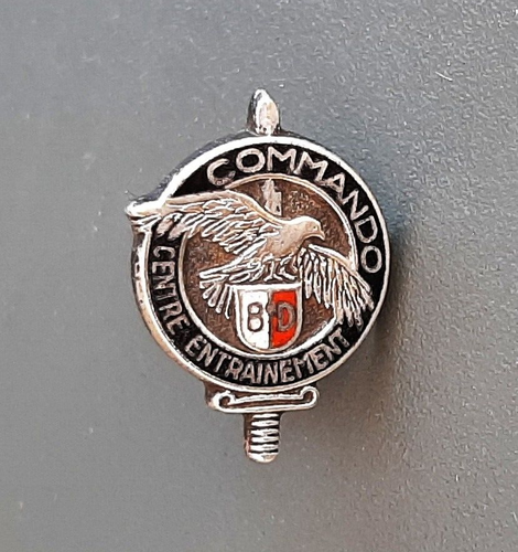 Insigne COMMANDO 8° D Miniature à vis 19mm métal ORIGINAL PIN VINTAGE ...