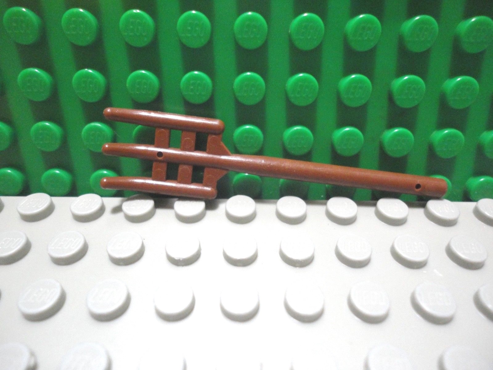 Lego mini figure 1 Brown Pitchfork Rake Tool | eBay