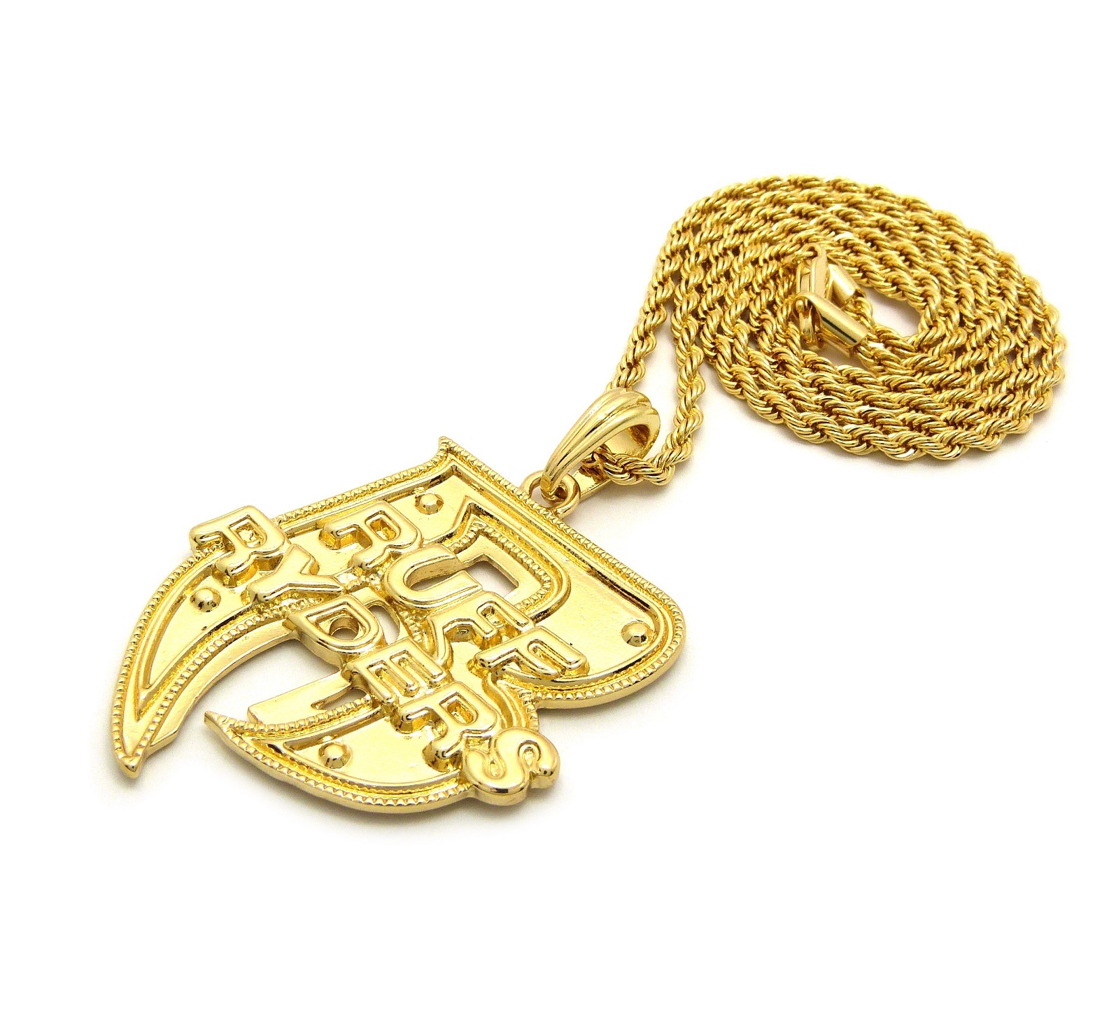 NEW RUFF RYDERS 'R' PENDANT & 24" BOX/CUBAN/ROPE CHAIN HIP HOP NECKLACE ...