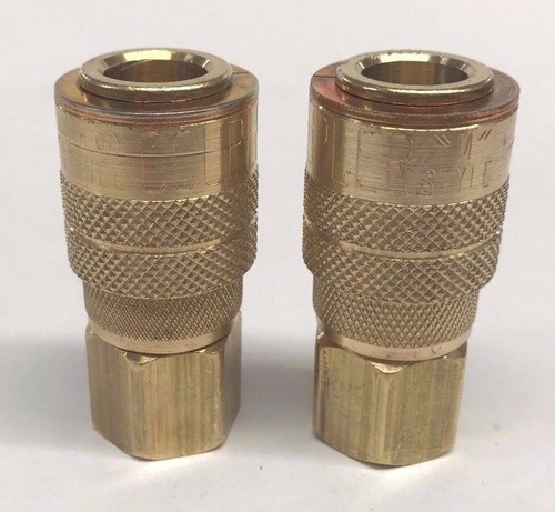 New Qty/2 - Milton 713, 1/4" FNPT Kwik Quick Coupler "M" Style w/ Drag ...