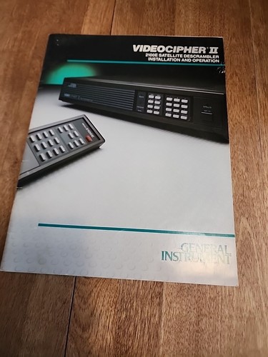 Videocipher II 2100E Satellite Descrambler Installation and Operation ...