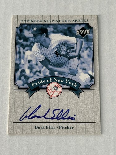 Dock Ellis 2004 Upper Deck Pride of New York Autograph Auto Card ...
