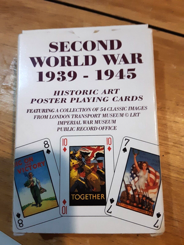 Second World War 1939-1945 Historic Art Poster Playing Cards WW2 | eBay