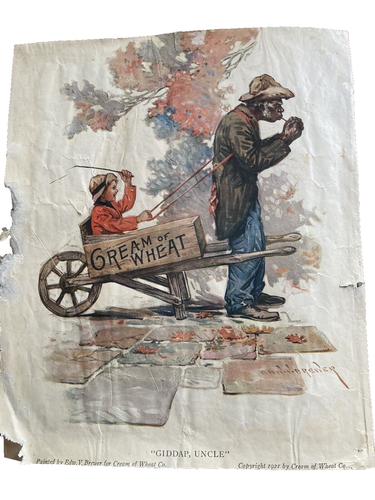 1921 CREAM OF WHEAT AD TITLED ," GIDDAP UNCLE" VERY RARE BY EDWARD V ...