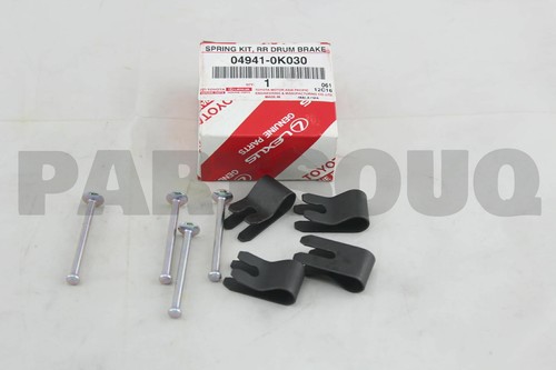 049410K030 Genuine Toyota SPRING KIT, REAR BRAKE SHOE HOLD DOWN 04941 ...