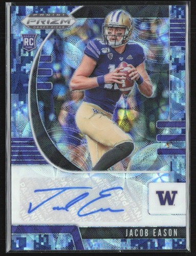 Jacob Eason 2020 Panini Prizm Draft Picks Camo RC Auto /25 #115 ...