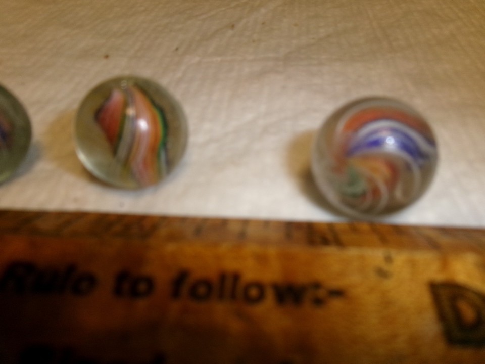 Five Antique German Handmade Swirl Marbles 3/4" | eBay
