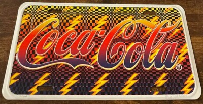 Vintage Coca-Cola Booster License Plate Coke Soda Pop Fountain | eBay