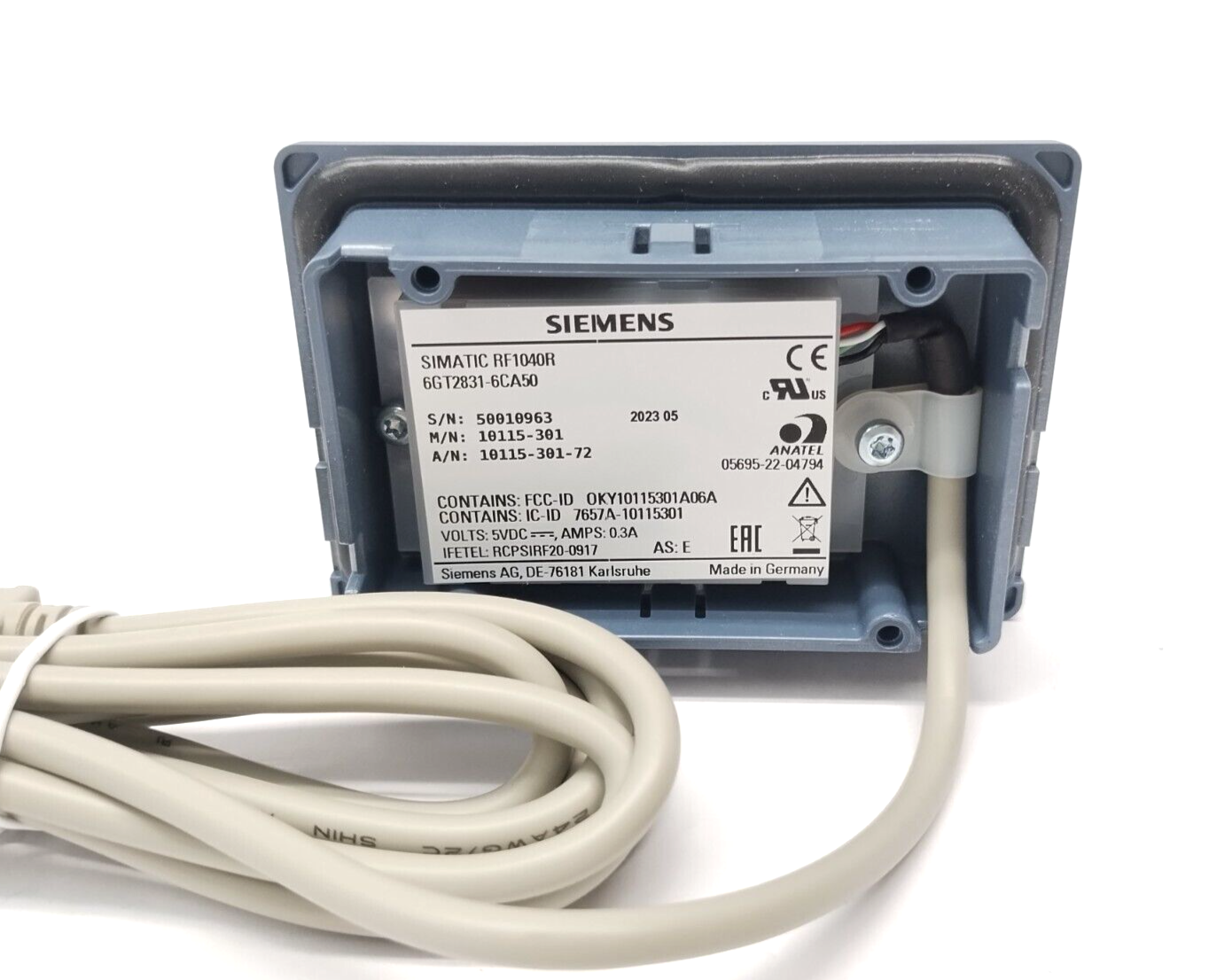 Siemens 6GT2831-6CA50 SIMATIC Access Control Reader RS232 90mm x 62mm ...