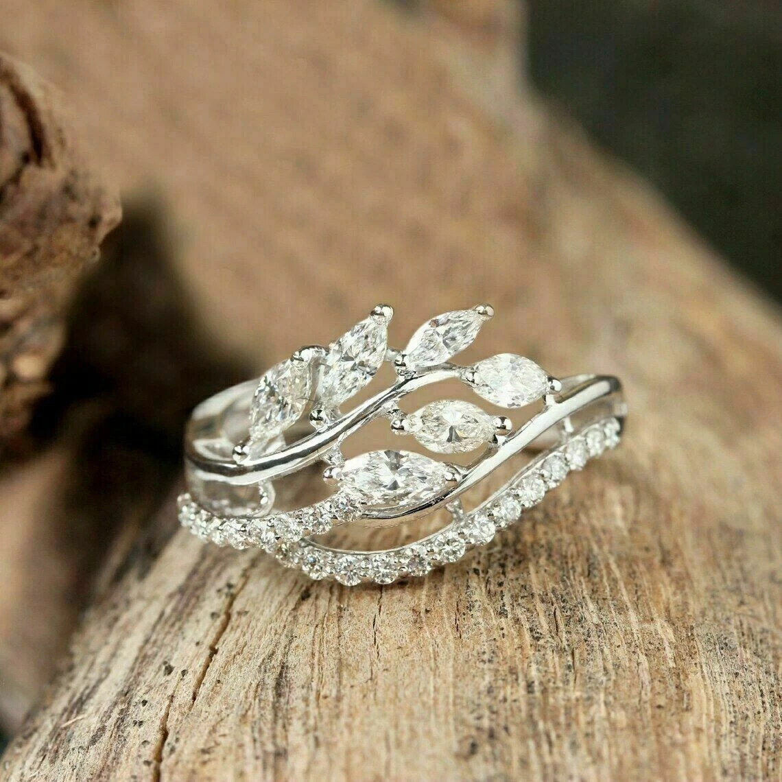 Leafy Wedding Ring