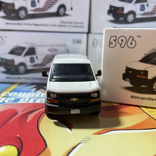 596 1:64 Washington Police MPDC Express 3500 Van Model Diecast Metal ...