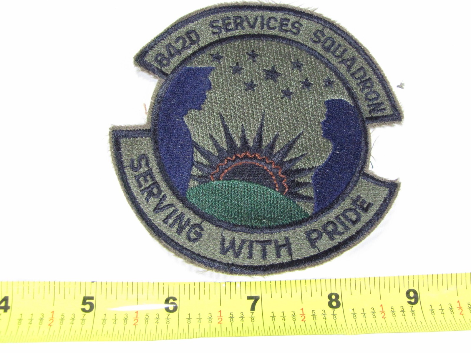 Military Air Force USAF 842nd Services Squadron Pride Subdued Patch L29 ...