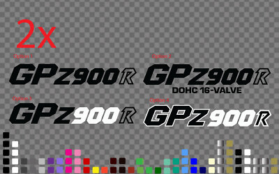 Kawasaki GPZ 900R pair Motorbike Sticker Decal Tank Race fairing ...