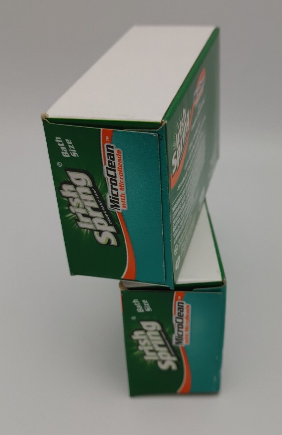 Lot Of 2 Irish Spring MicroClean Deodorant Bar Soap With MicroBeads 4 ...