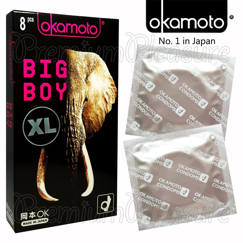 Okamoto Big Boy XL condoms Mega Larger Wider King Size Retail 3 boxes ...