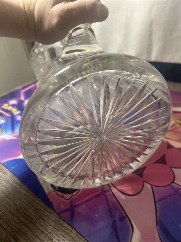 Antique ABP Cut Crystal Pitcher Brilliant Hand Cut Lead Glass Rare Gem ...