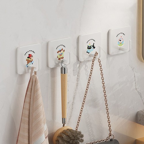 Stainless Steel Adhesive Hook Self Adhesive Wall Hooks Hanger Heavy ...